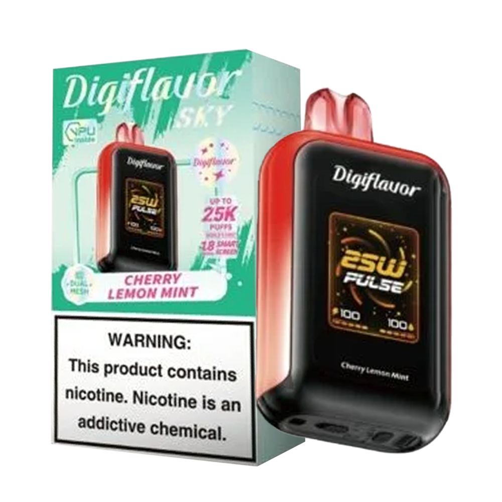 Screen Frozen Digiflavor Sky 25K – Cherry Lemon Mint – KLOWDZ Vapor ...